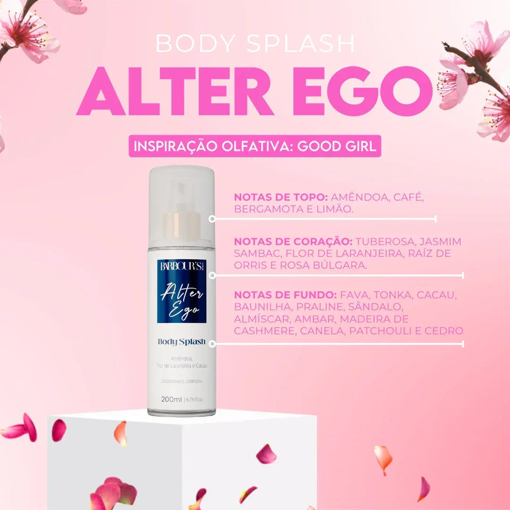 Kit 4 Body Splash Desodorante Colônia 200ml - Alter Ego, La Vie, Very