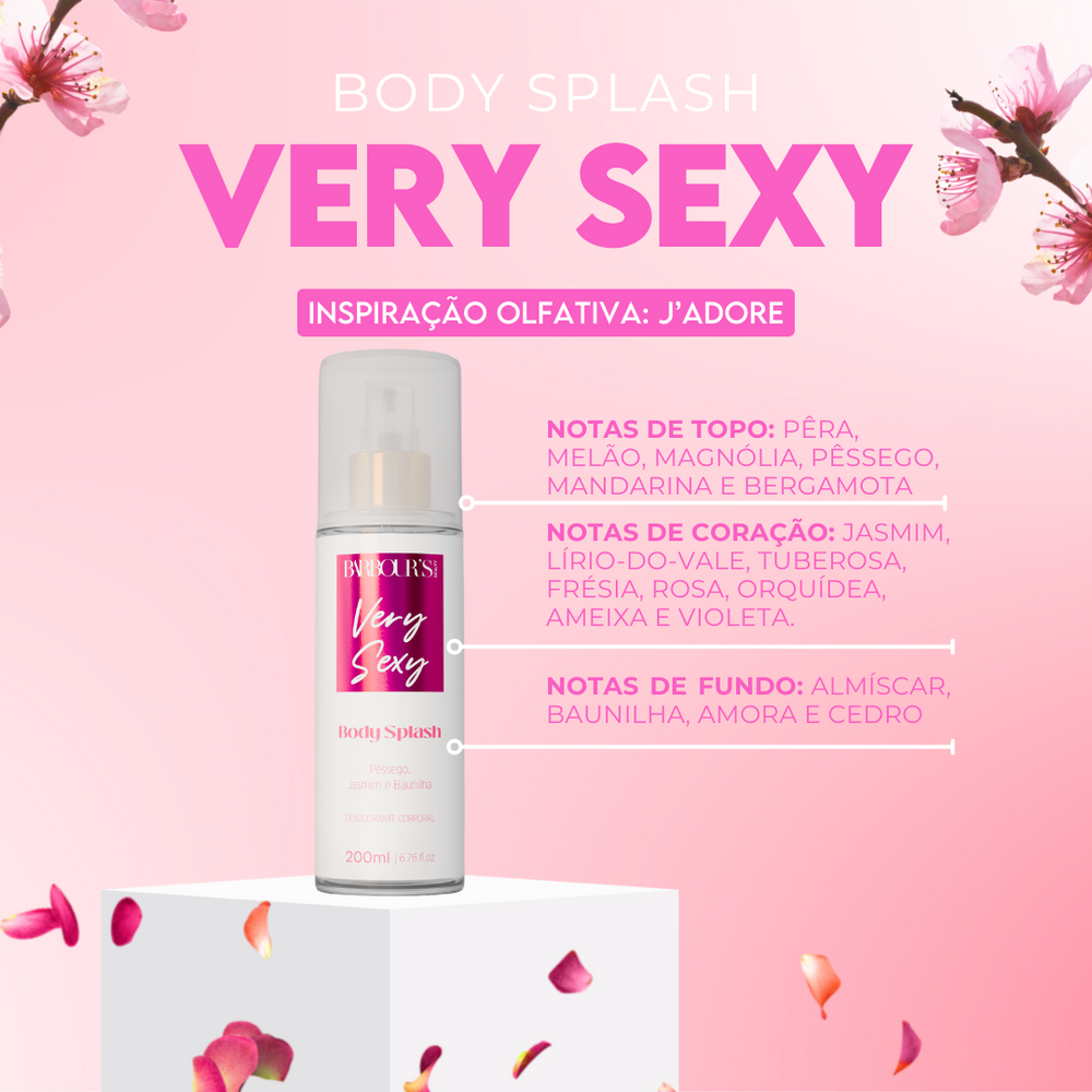 Kit 8 Body Splash Desodorante Colônia 200ml - Angelical, Roses, Alter